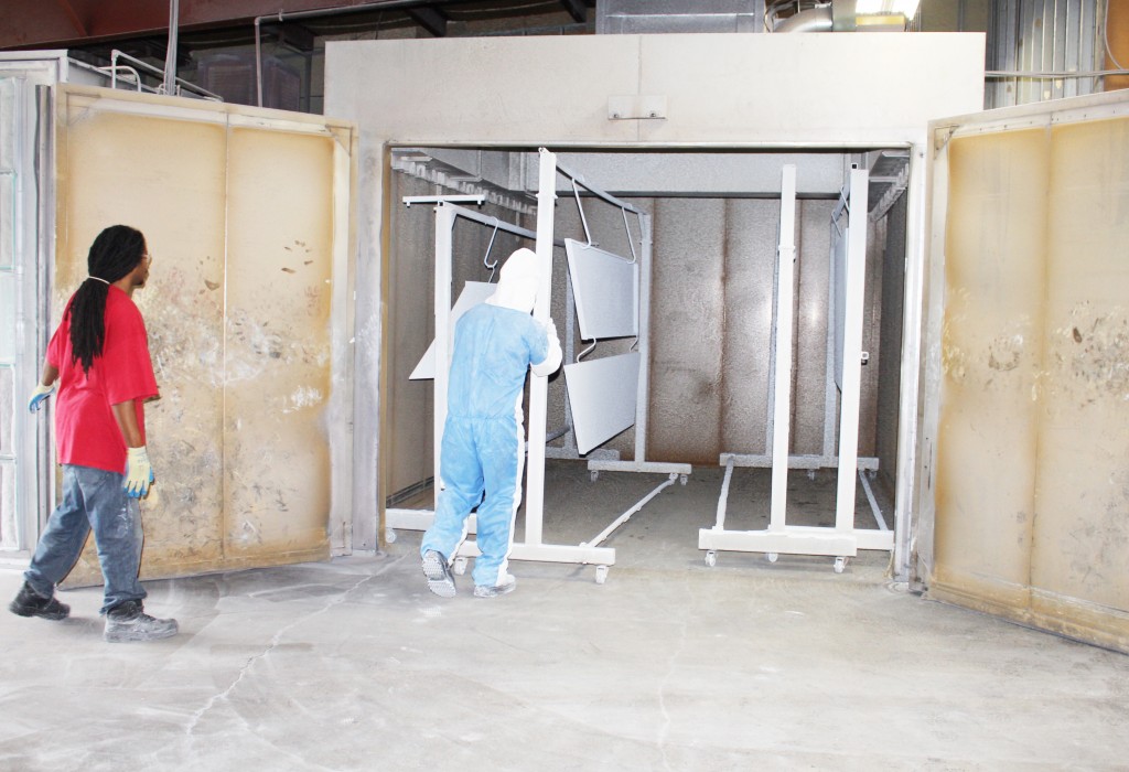 How We Powder Coat Our Spray Booths : Paint-Booths.com
