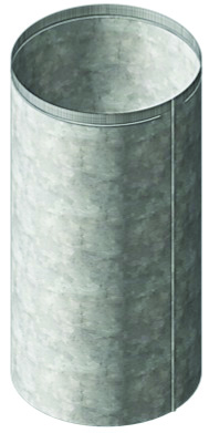 4' Paint Booth Ductwork Pipe - Straight Round: Paint Booths