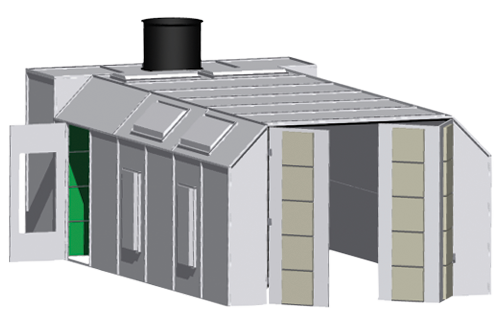 ETL Listed Cross Flow Paint Booth: Paint Booths