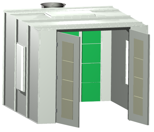 ETL Listed Enclosed Finishing Paint Booth: Paint Booths