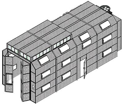 Truck Semi Downdraft Paint Booth - 40': Paint Booths